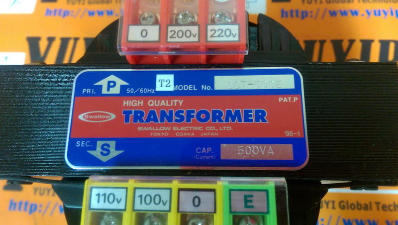 SWALLOW SCT-500E Transformer - 裕益科技自動化設備可程式編碼器PLC分散式控制系統DCS